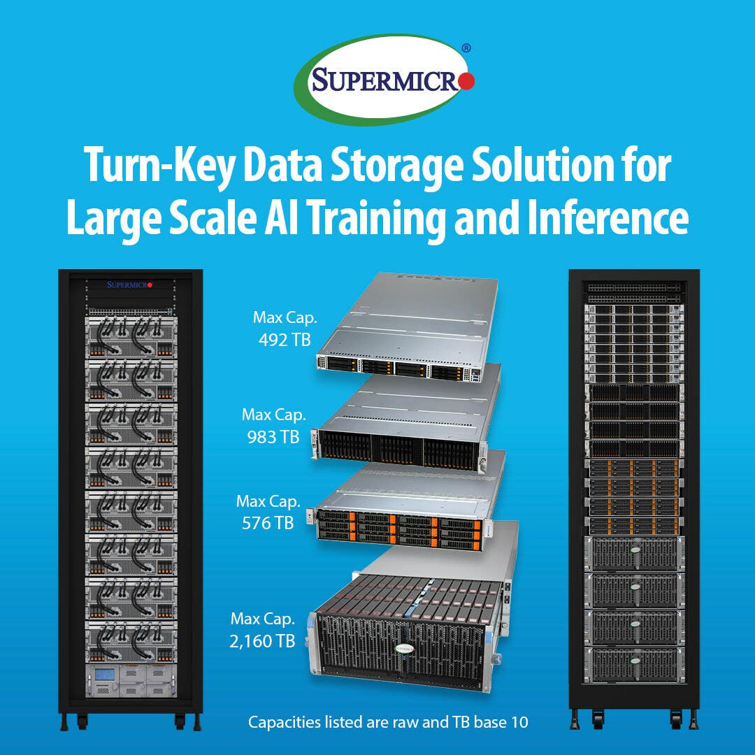 Supermicro Introduces a Rack Scale Total Solution for AI Storage to Accelerate Data Pipelines ...