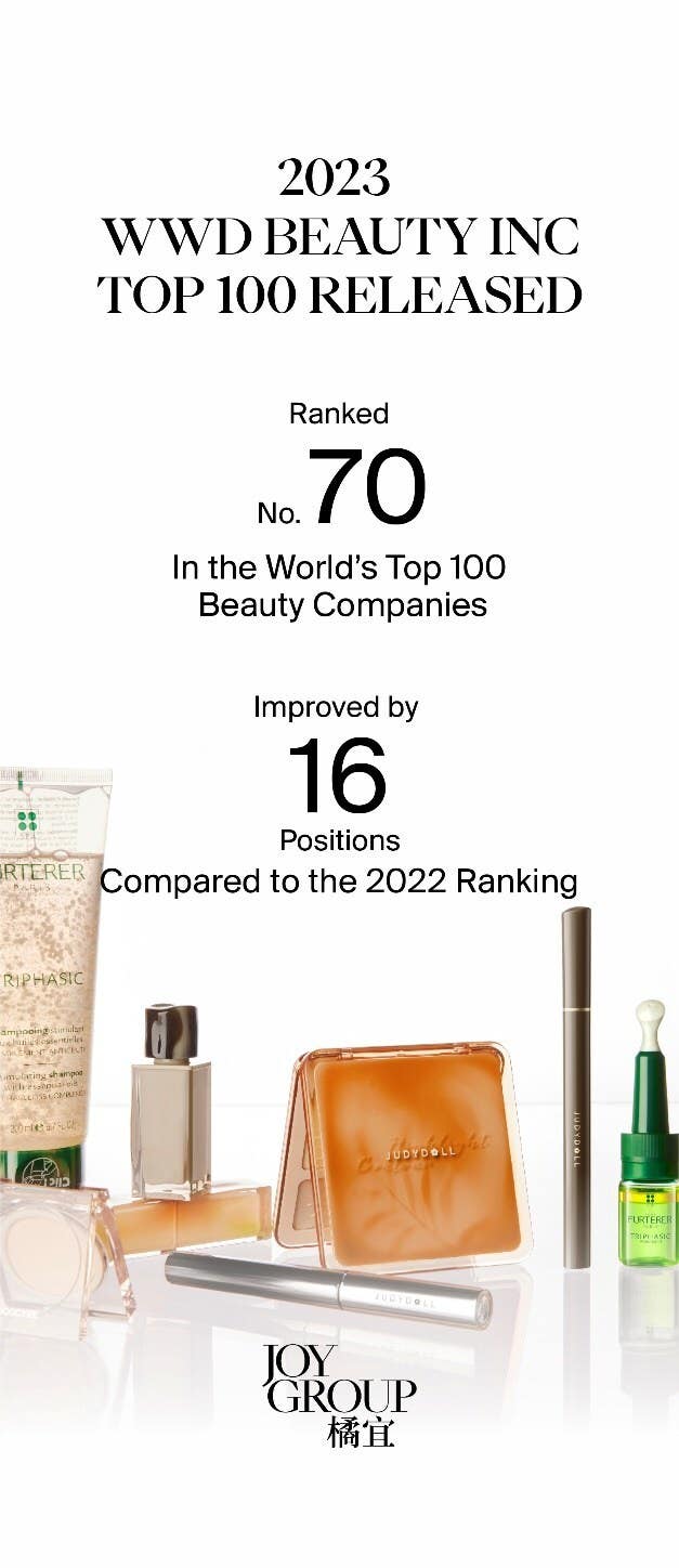 JOY GROUP Ranks 70th in the WWD Beauty Inc Top 100, Moving Up the ...