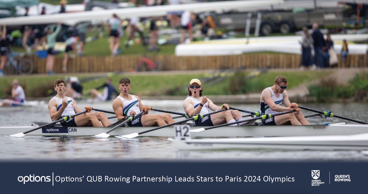 Options’ QUB Rowing Partnership Leads Stars to Paris 2024 Olympics