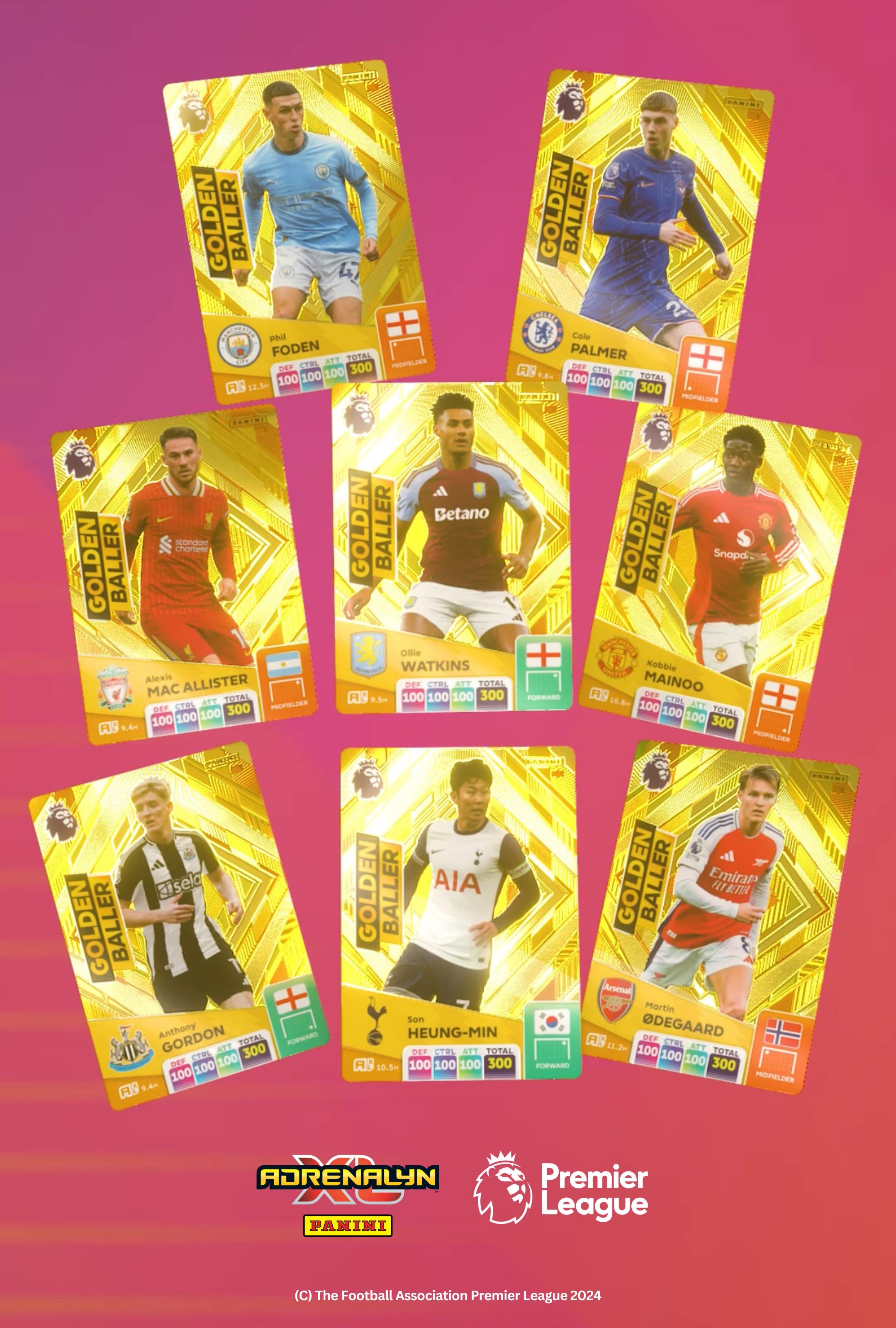Panini unveils eight new golden ballers with launch of official Premier ...