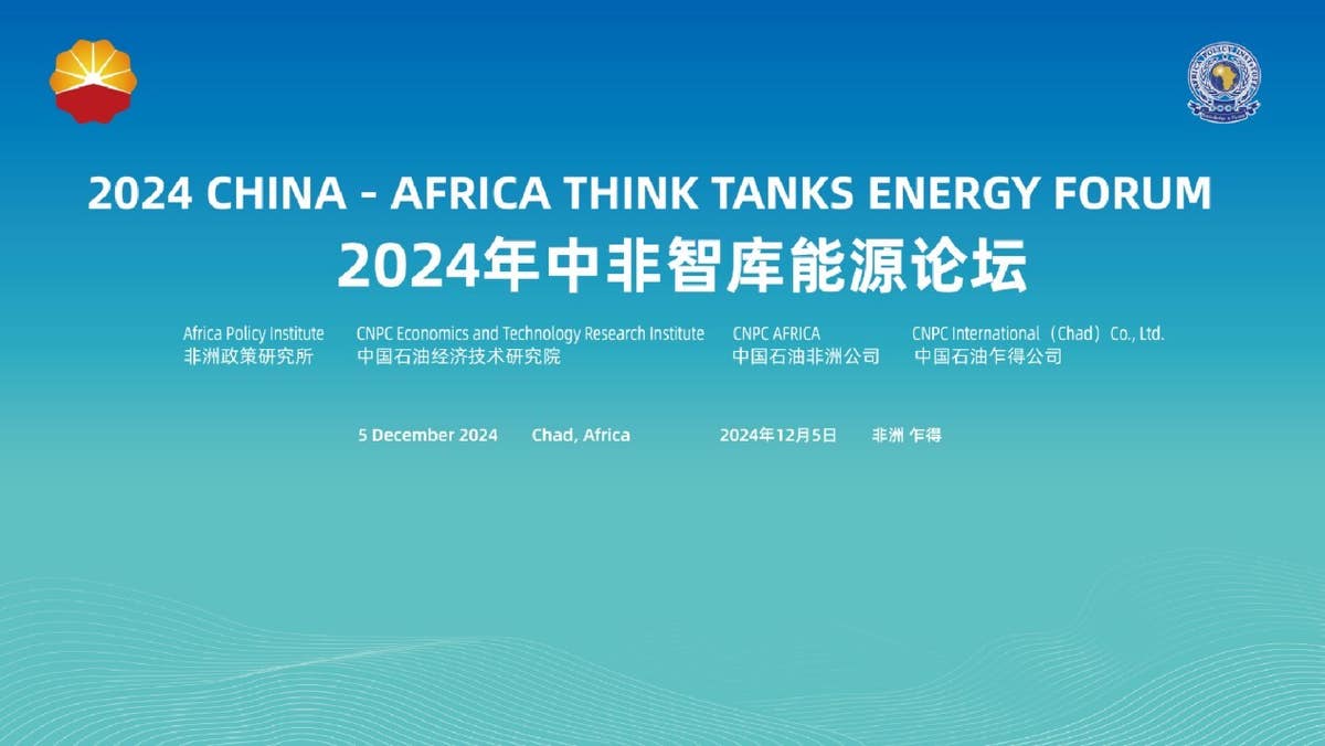 2024 China-Africa Think Tanks Energy Forum Convenes in Chad