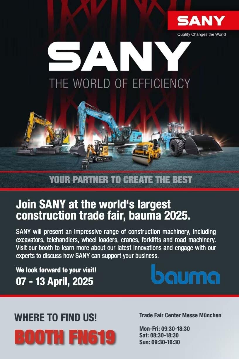 SANY Set to Unveil Intelligent, Green, and Efficient Future of ...
