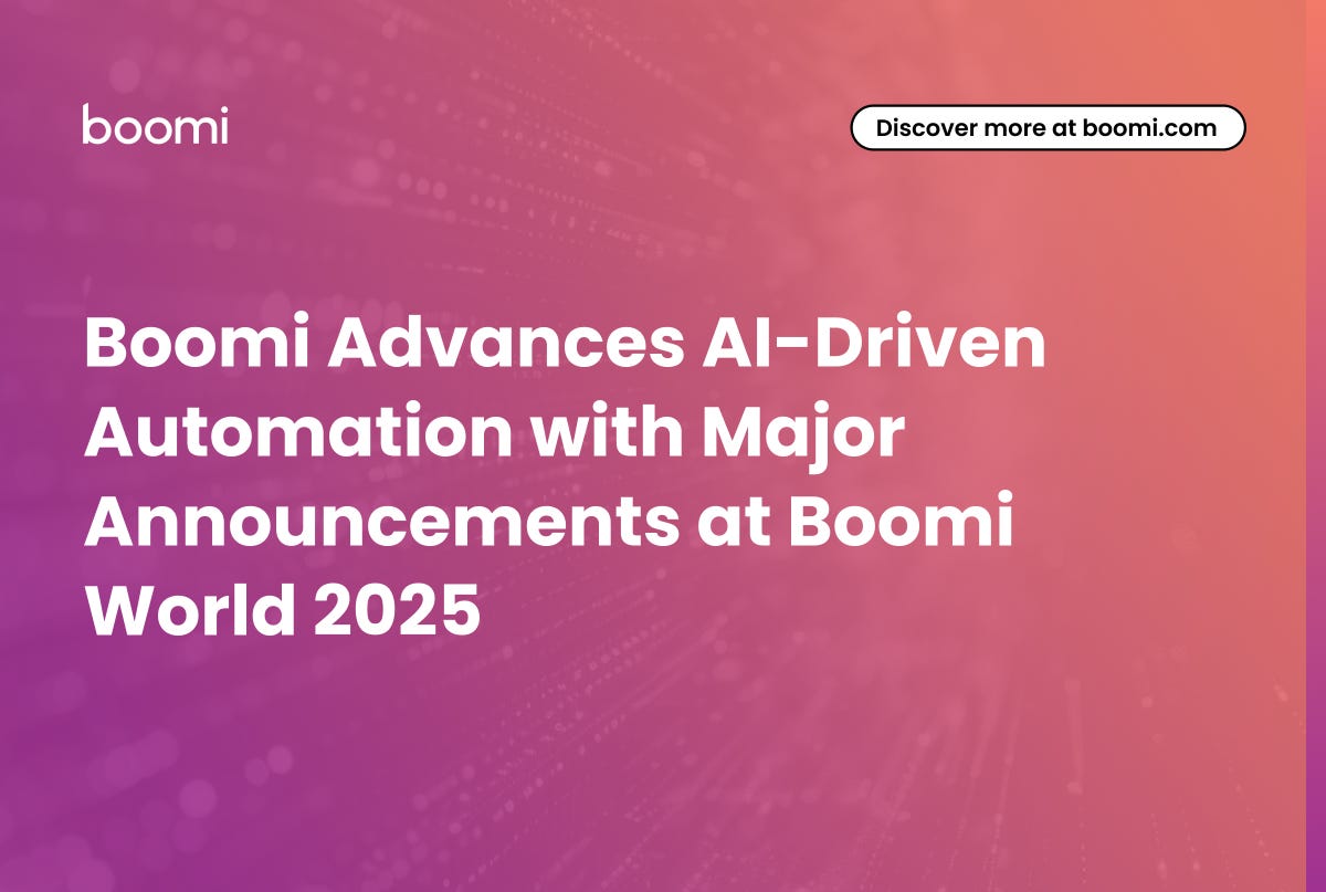 Boomi Advances AI-Driven Automation with Major Announcements at Boomi ...