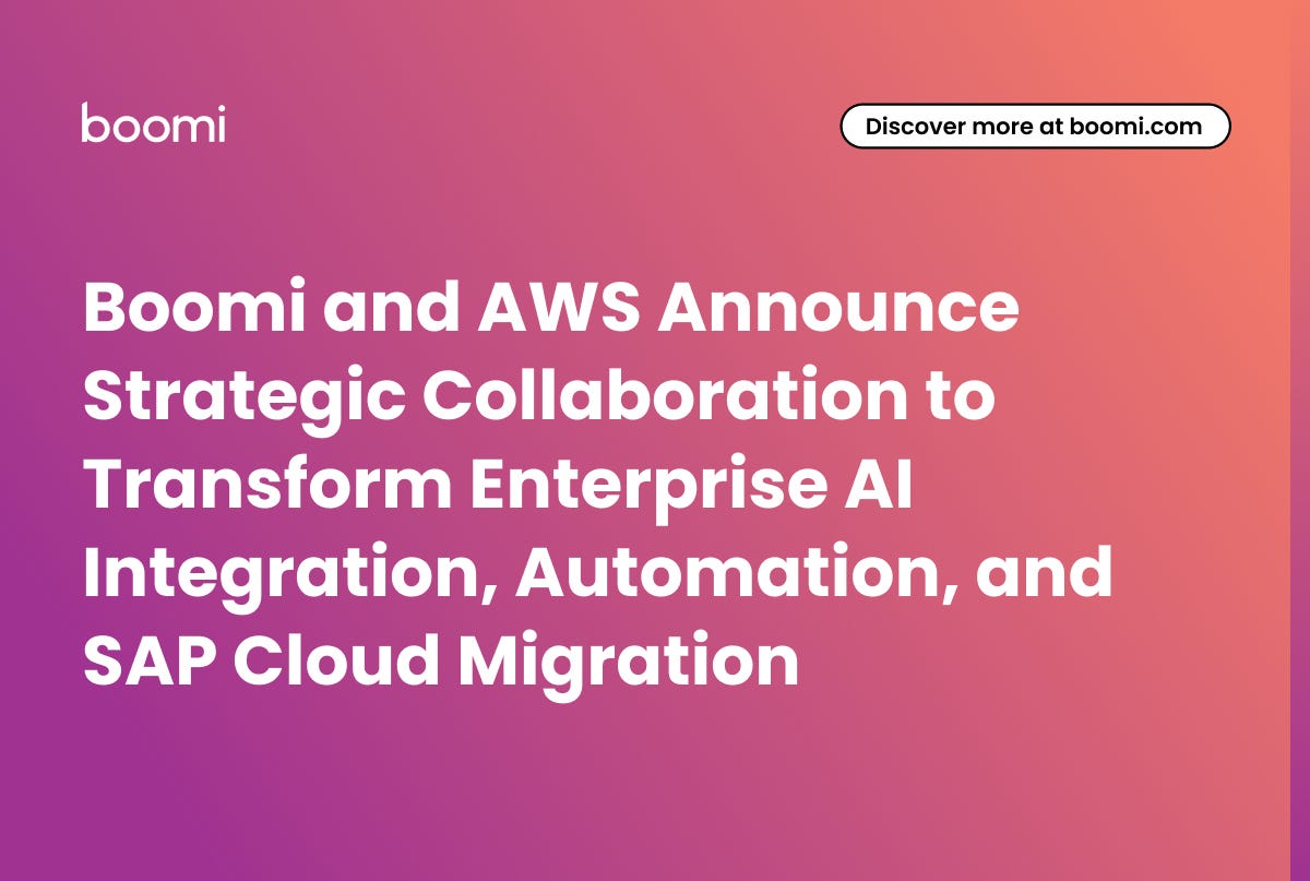 Boomi and AWS Announce Strategic Collaboration to Transform Enterprise AI Integration ...